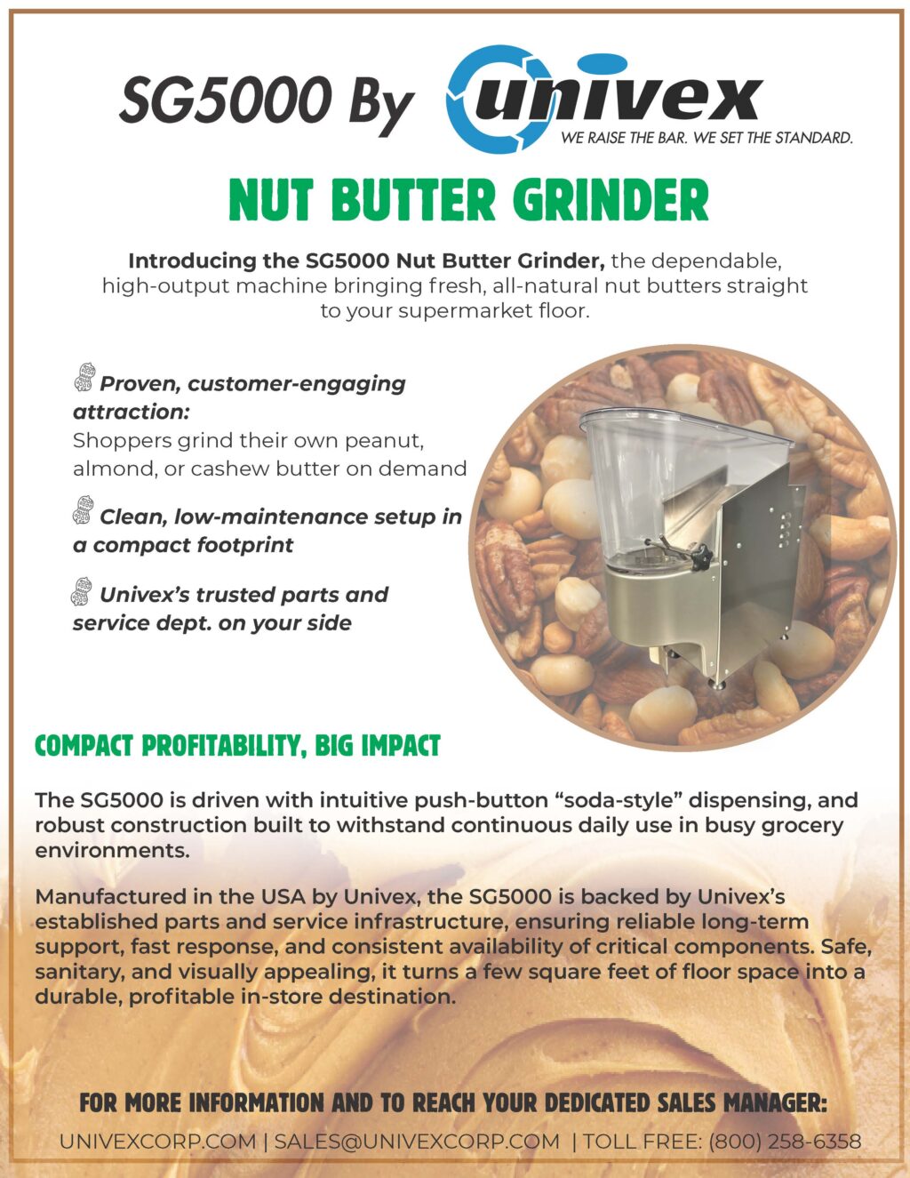 The Daily Grind with Univex's SG5000 Nut Butter Grinder - Univex ...